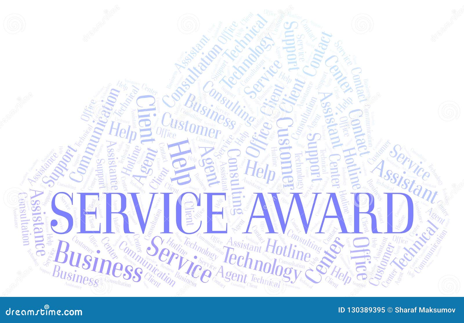 Service Award word cloud. stock illustration. Illustration of fonts ...