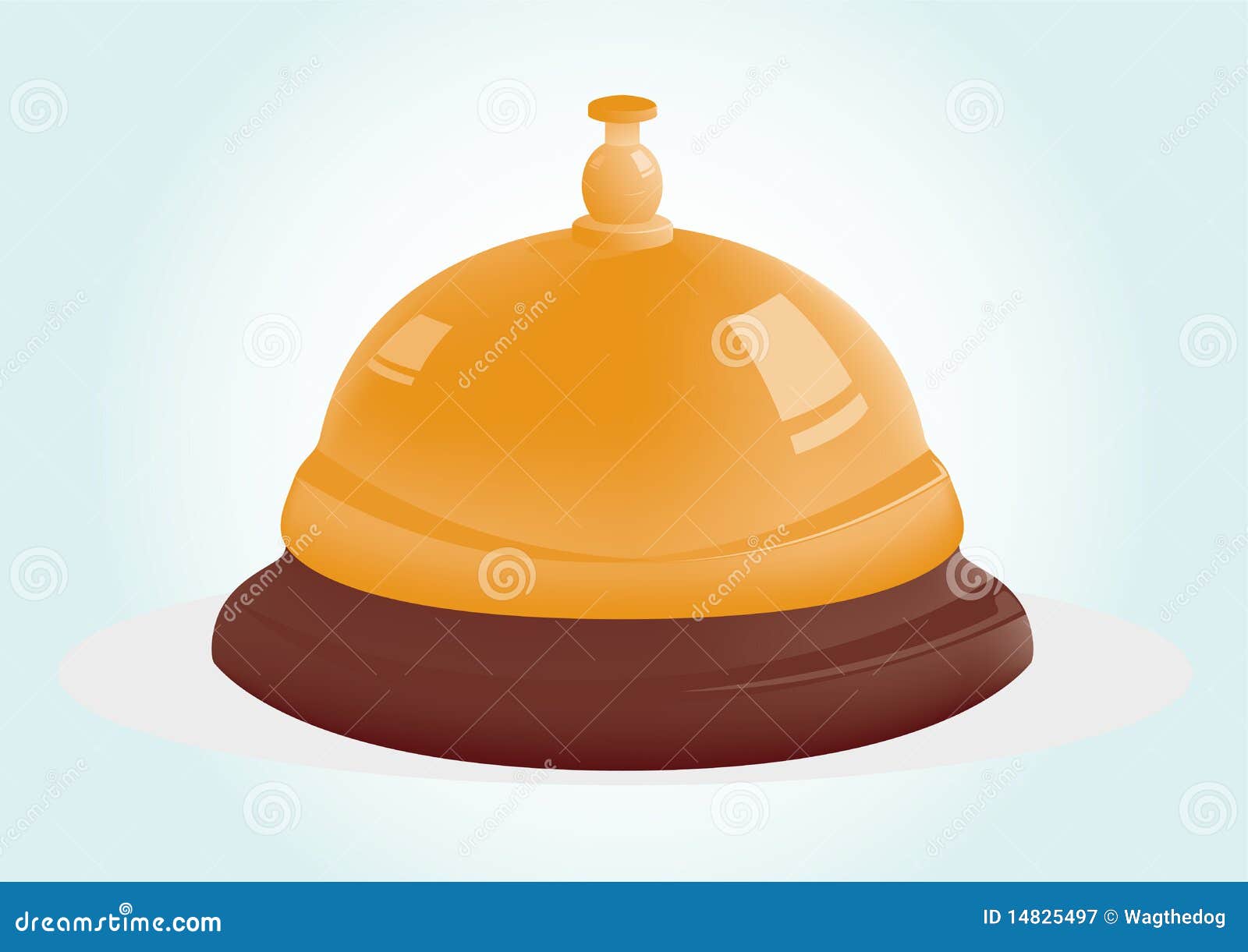 Service bell stock vector. Illustration of food, bell - 14825497