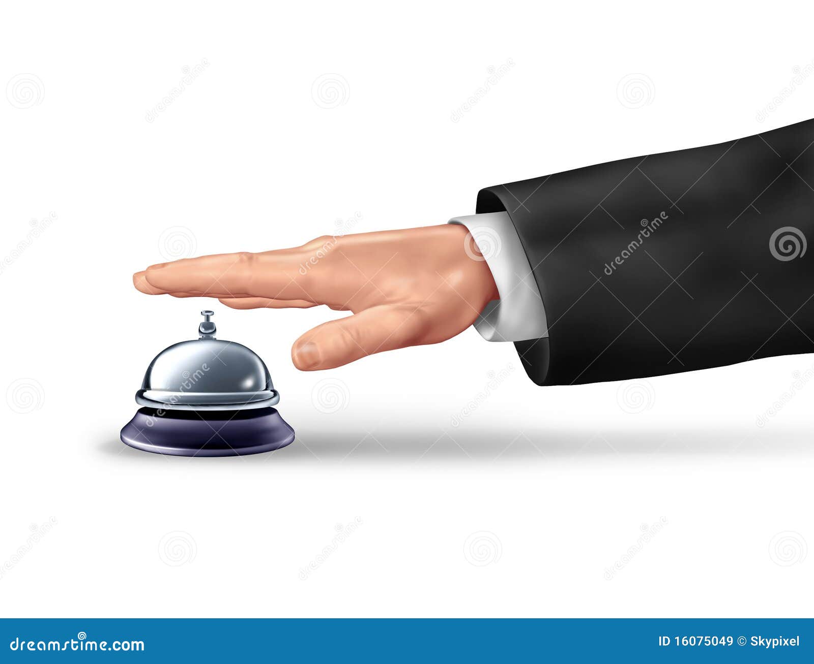 Service bell stock illustration. Illustration of assistance - 16075049