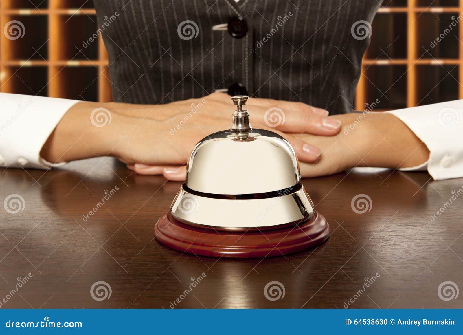 Service bell at the hotel stock photo. Image of help - 64538630