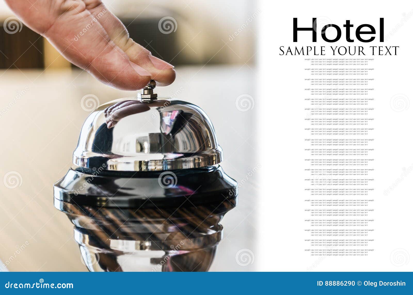 Service Bell in a Hotel or Other Premises Stock Photo - Image of porter ...