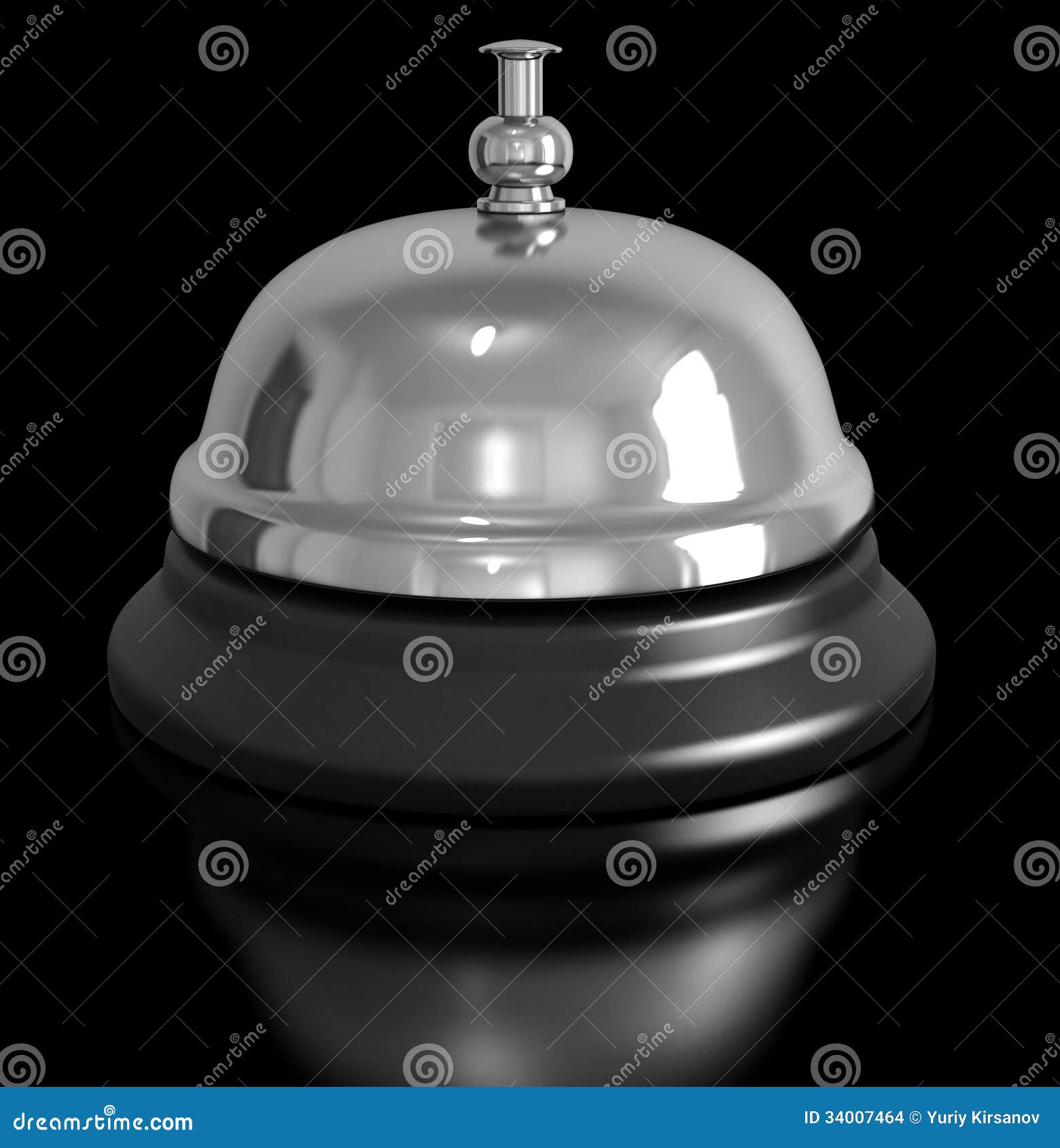 Service bell stock illustration. Illustration of black - 34007464