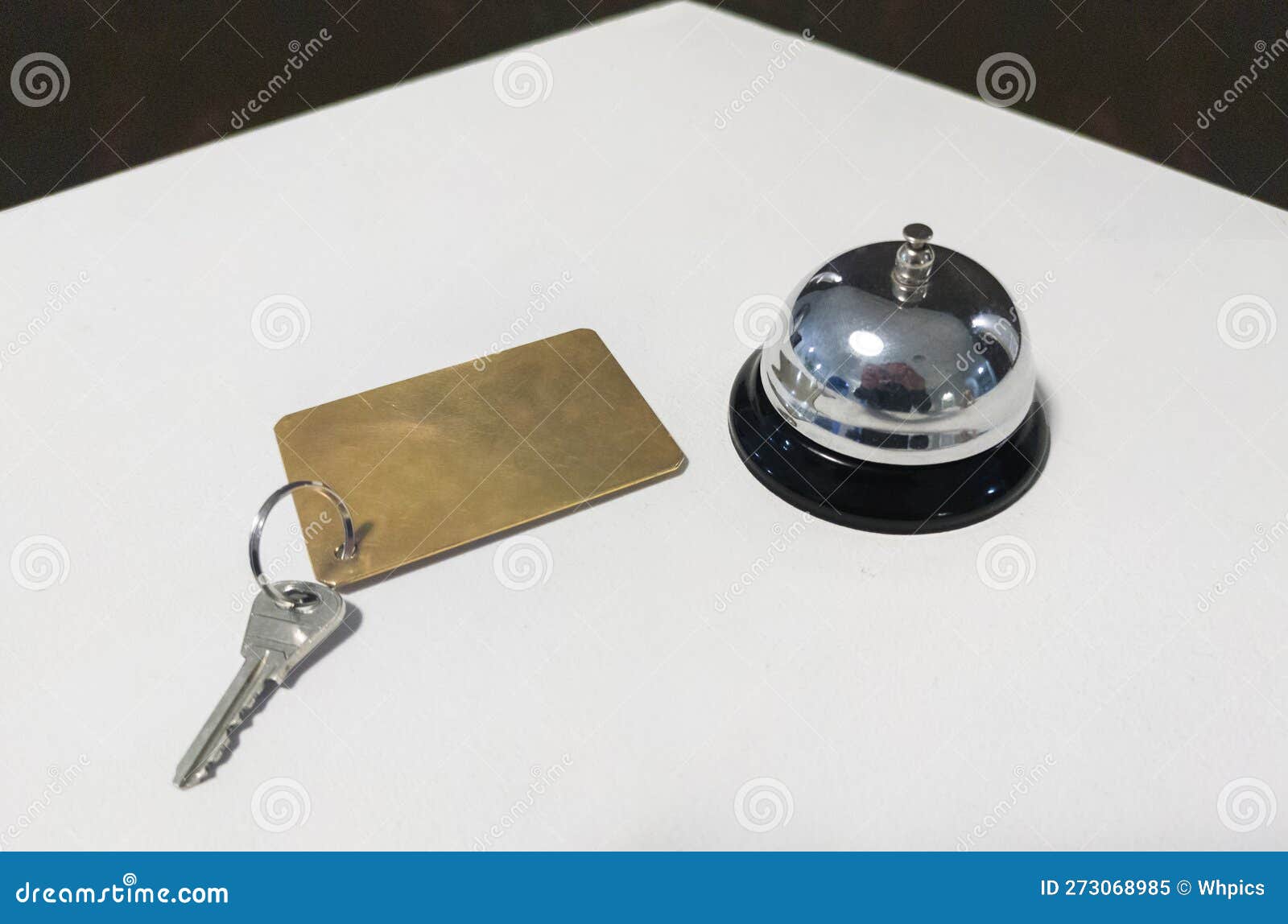 Service Bell and Keys Over Hotel Reception Desk Stock Image - Image of ...