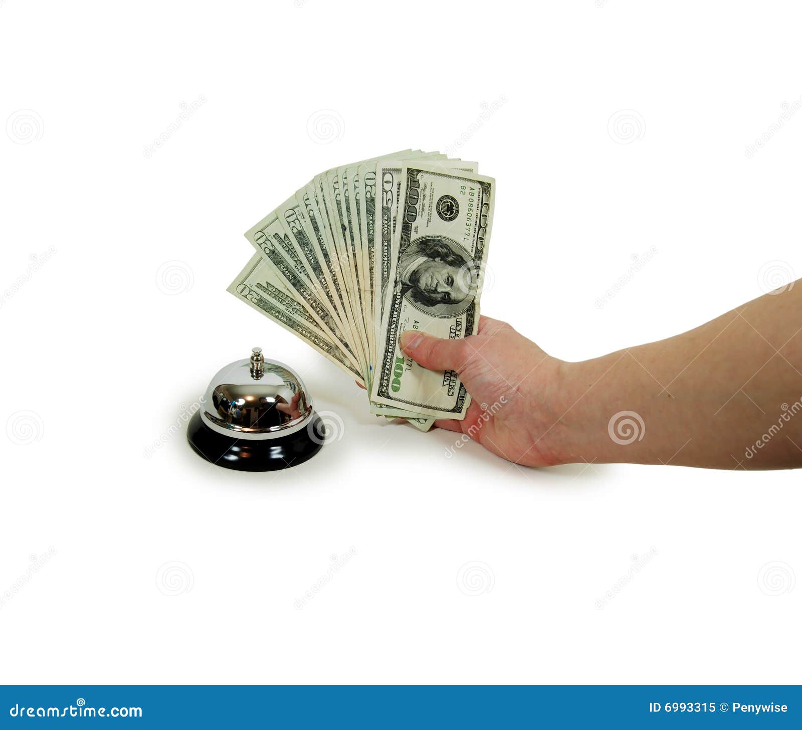 Service bell and money stock image. Image of call, cash - 6993315