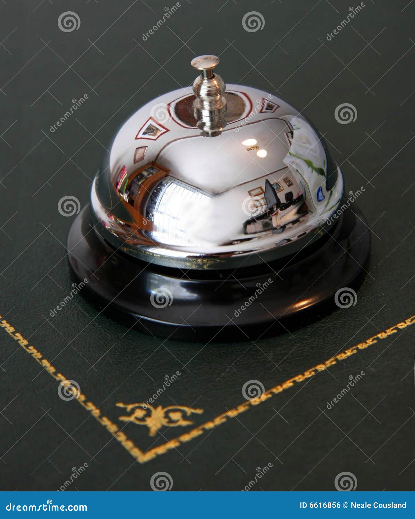 Service Bell on Reception Desk Stock Photo - Image of lobby, checkout ...