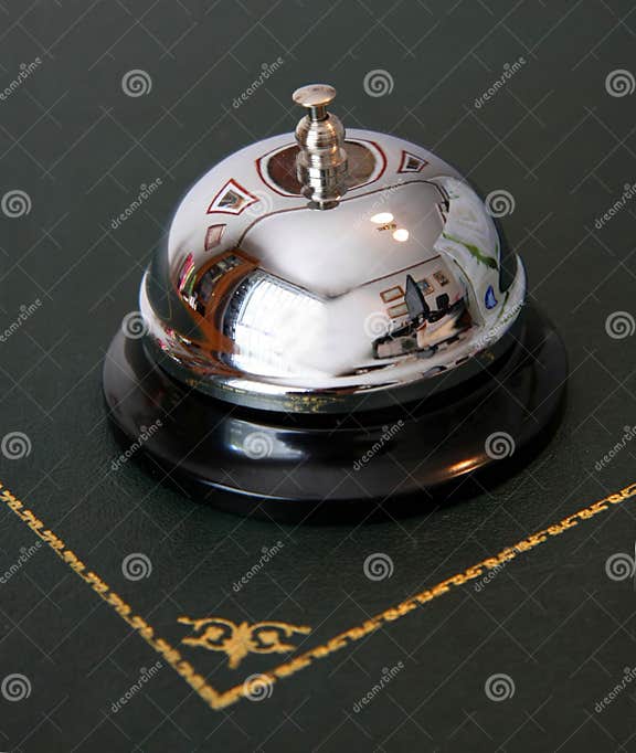Service Bell on Reception Desk Stock Photo - Image of lobby, checkout ...