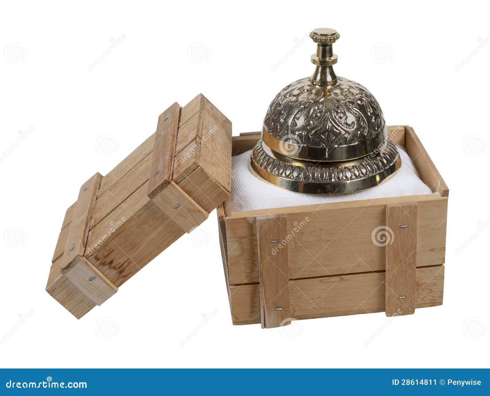 Service Bell in a Shipping Crate Stock Image - Image of front, secure ...