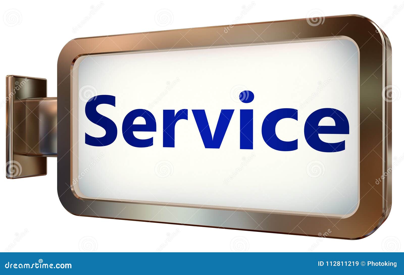 Service on Billboard Background Stock Illustration - Illustration of ...