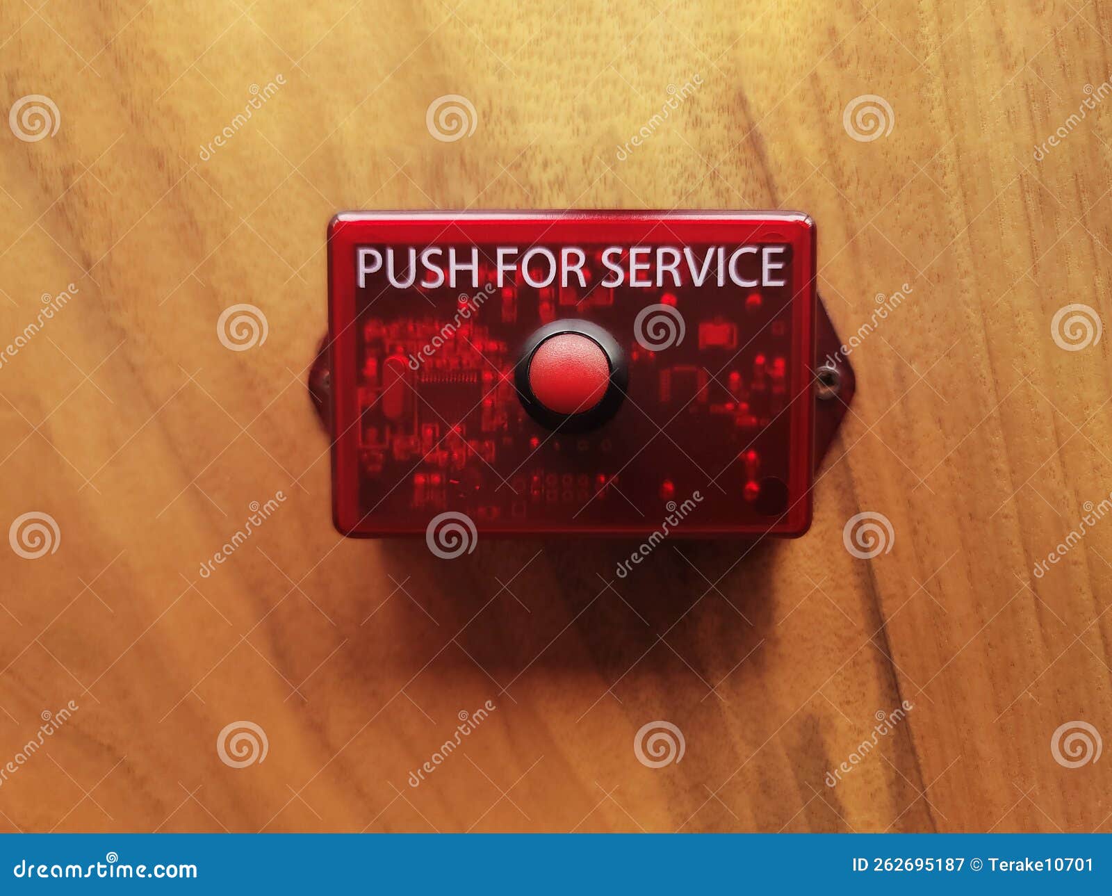 Service Call Button To Press for Assistance Stock Image - Image of ...