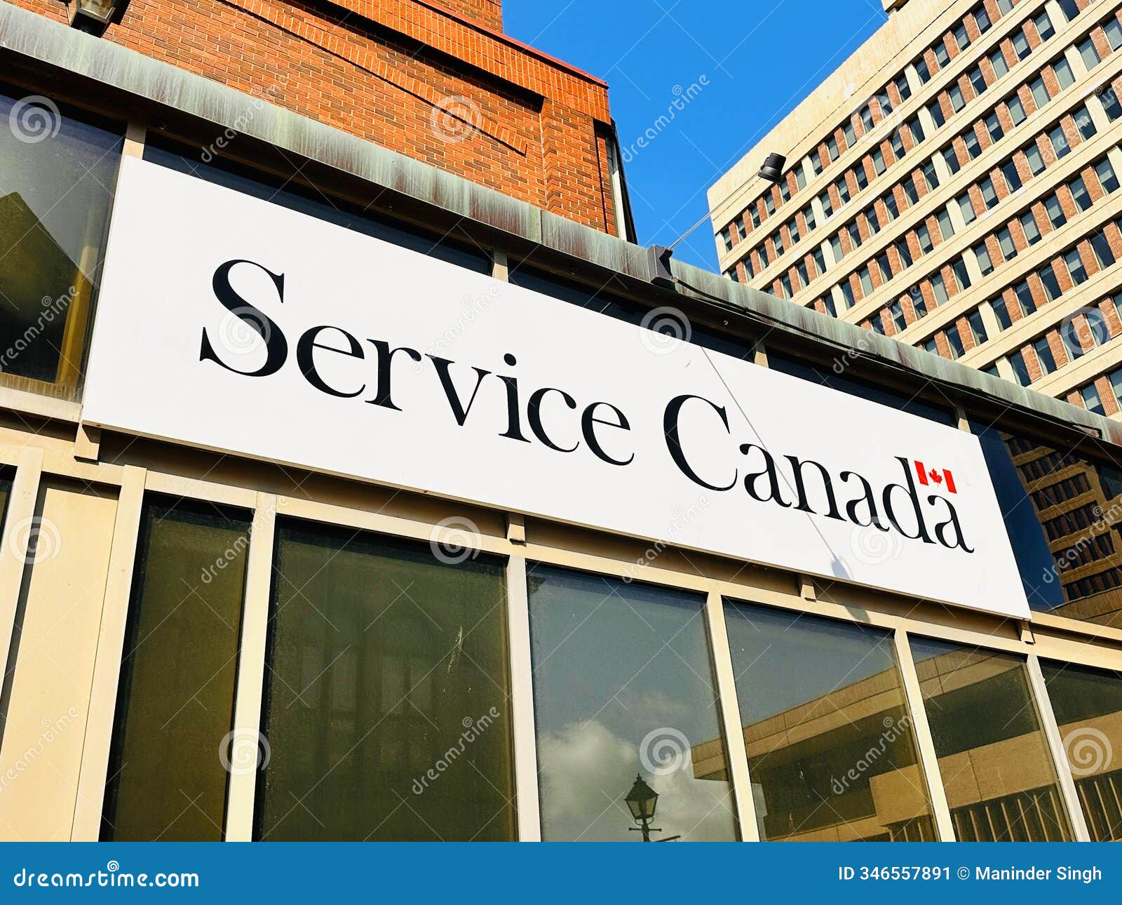 Service Canada logo sign. stock image. Image of canada - 346557891