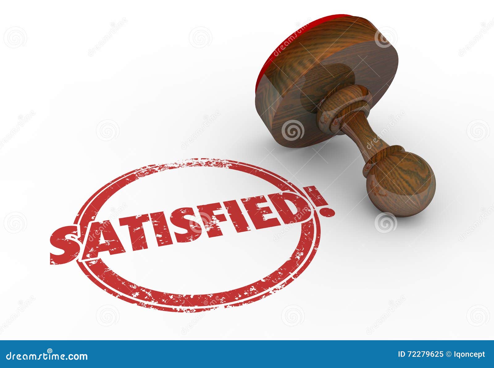 Service Client Satisfaisant De Word De Timbre Illustration Stock ...