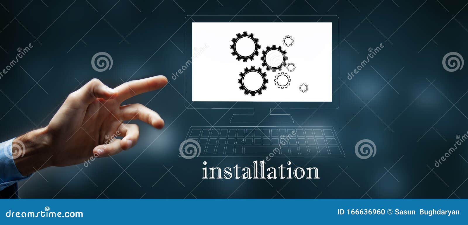 Service Computer Software Maintenance and Repair Stock Photo - Image of ...