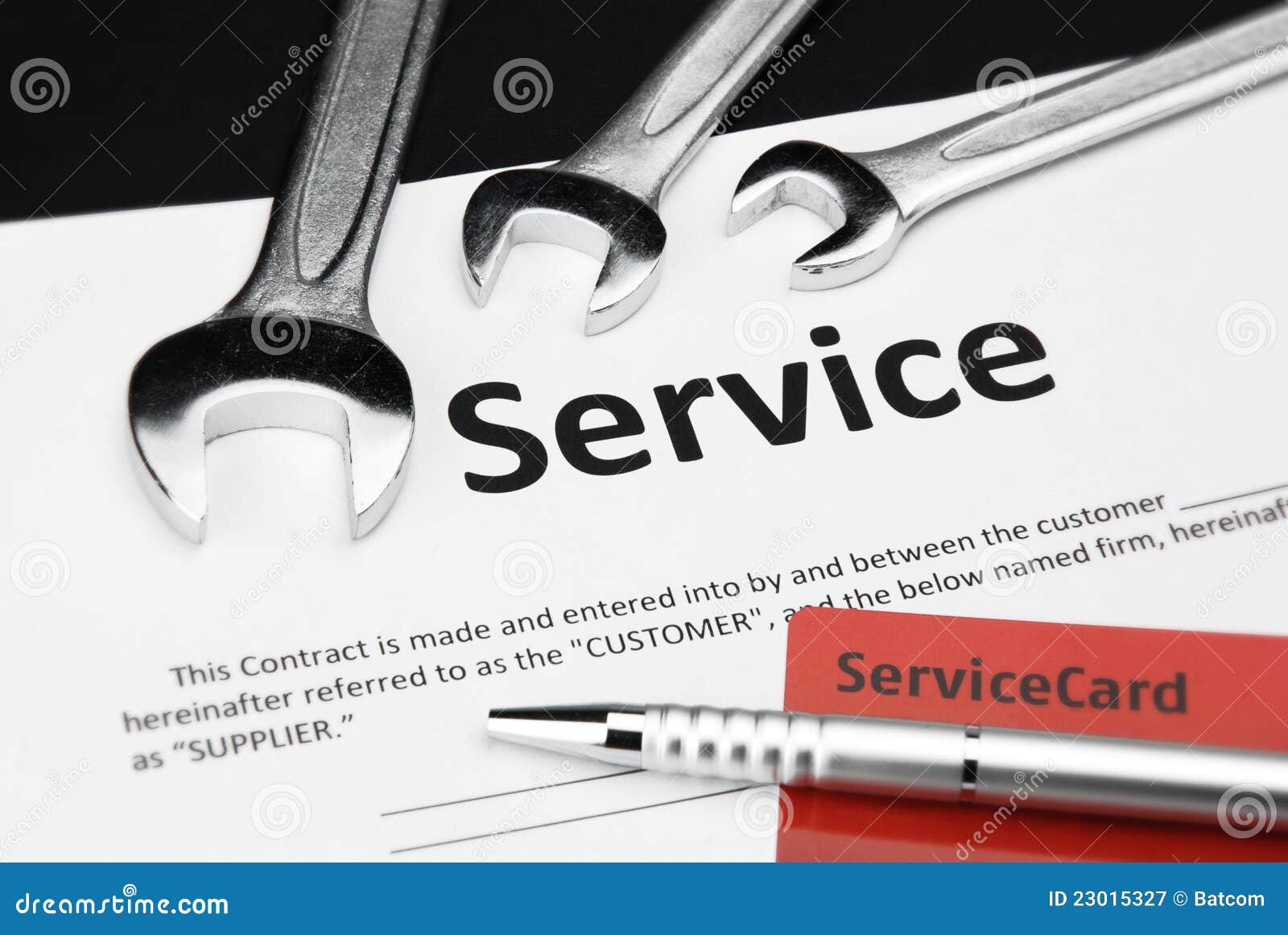 Service Contract stock image. Image of close, document - 23015327