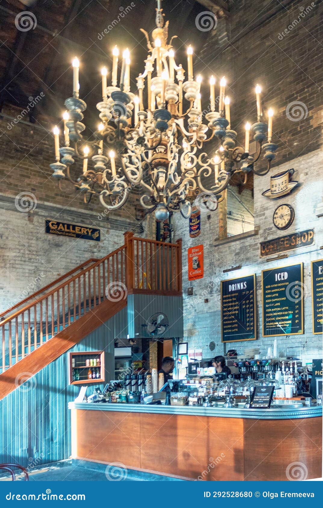 A Service Counter Inside the Balzac S Coffee Shop Editorial Image ...