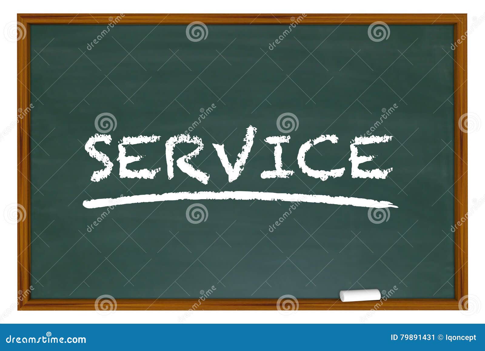 Service Customer Satisfaction Word Chalk Board Stock Illustration ...