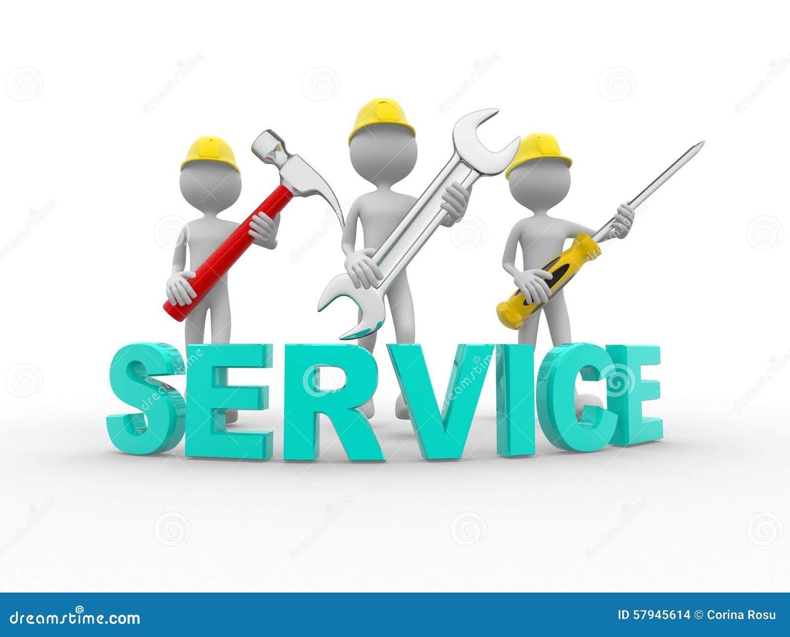 Service stock illustration. Illustration of person, constructor - 57945614