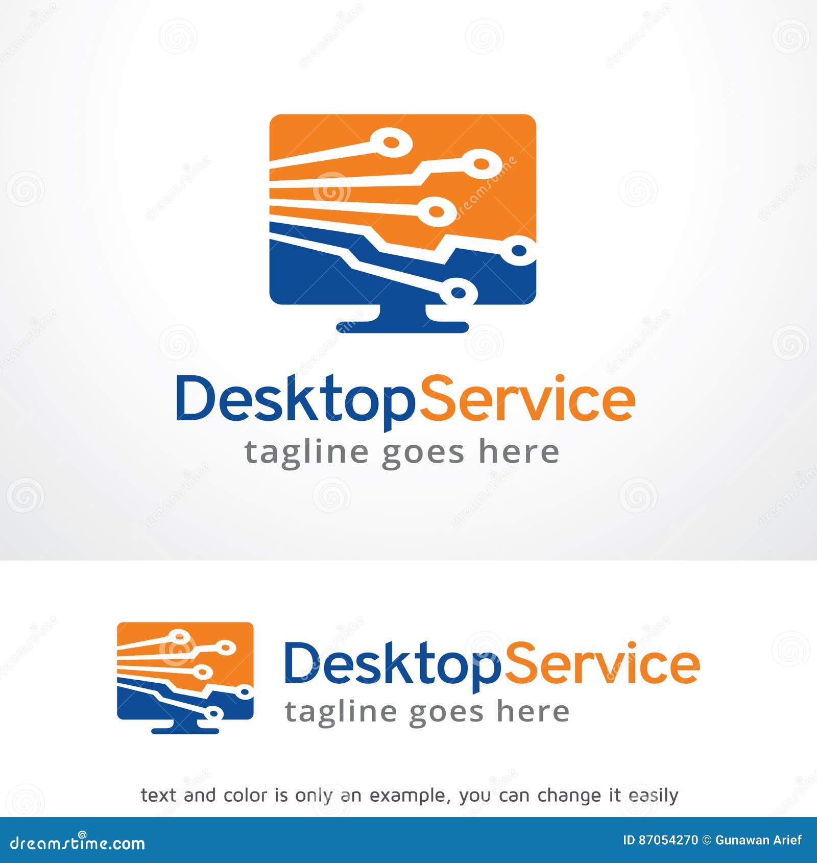 Service De Bureau Logo Template Design Vector Illustration de Vecteur ...