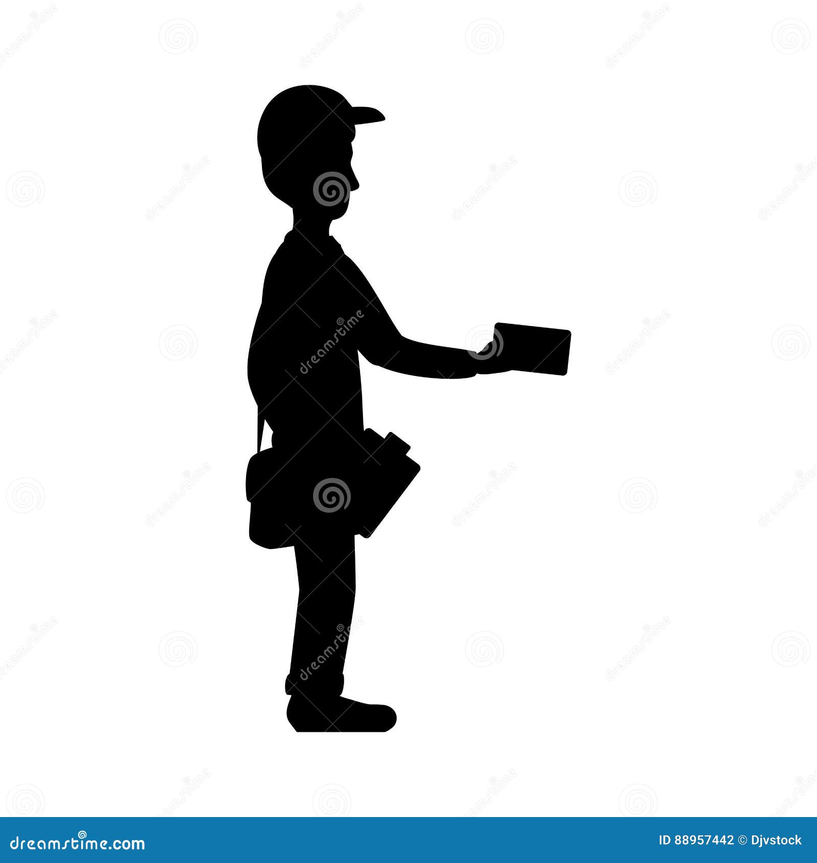 Service De Distribution De Facteur Illustration Stock - Illustration du ...