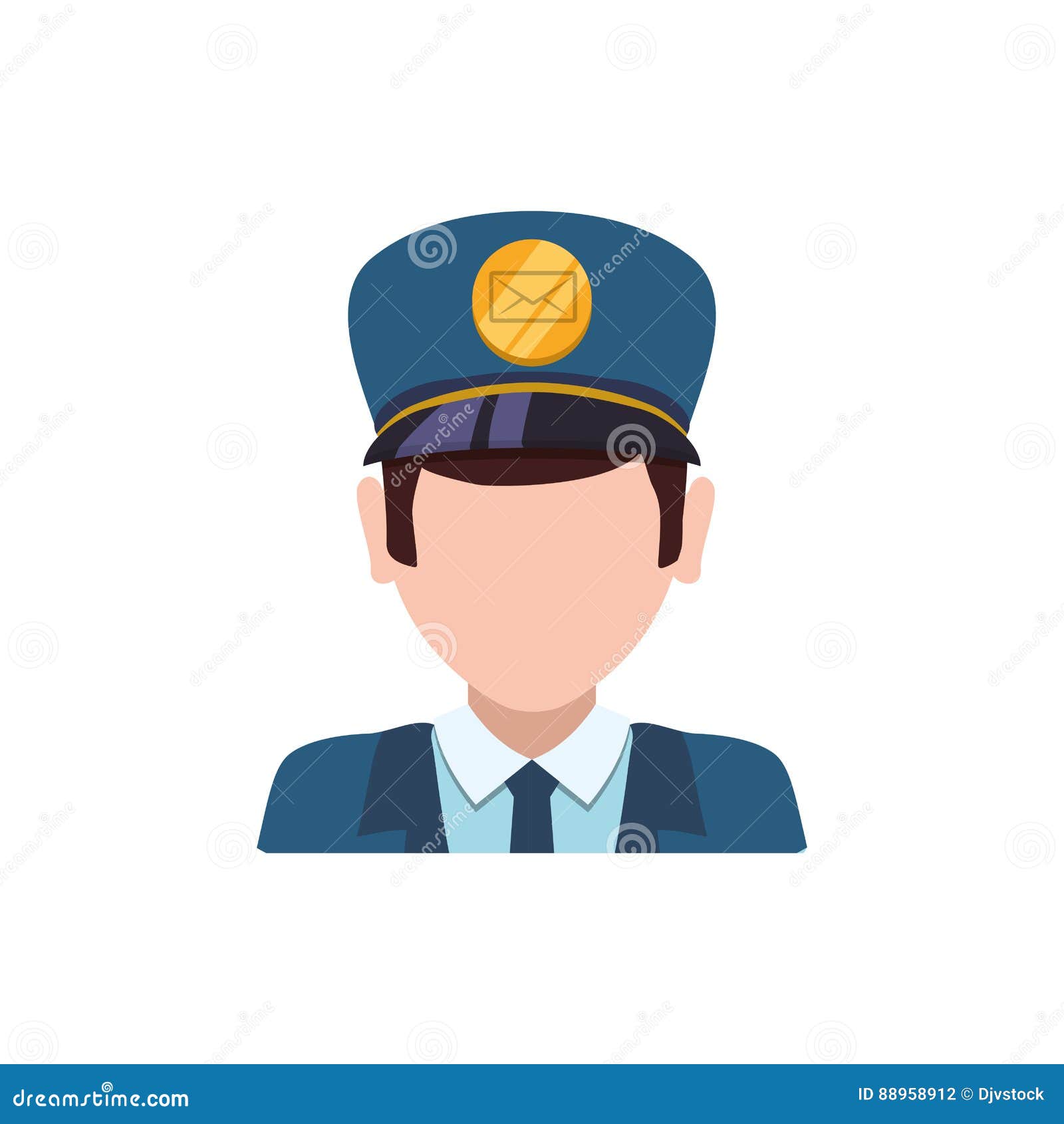 Service De Distribution De Facteur Illustration Stock - Illustration du ...