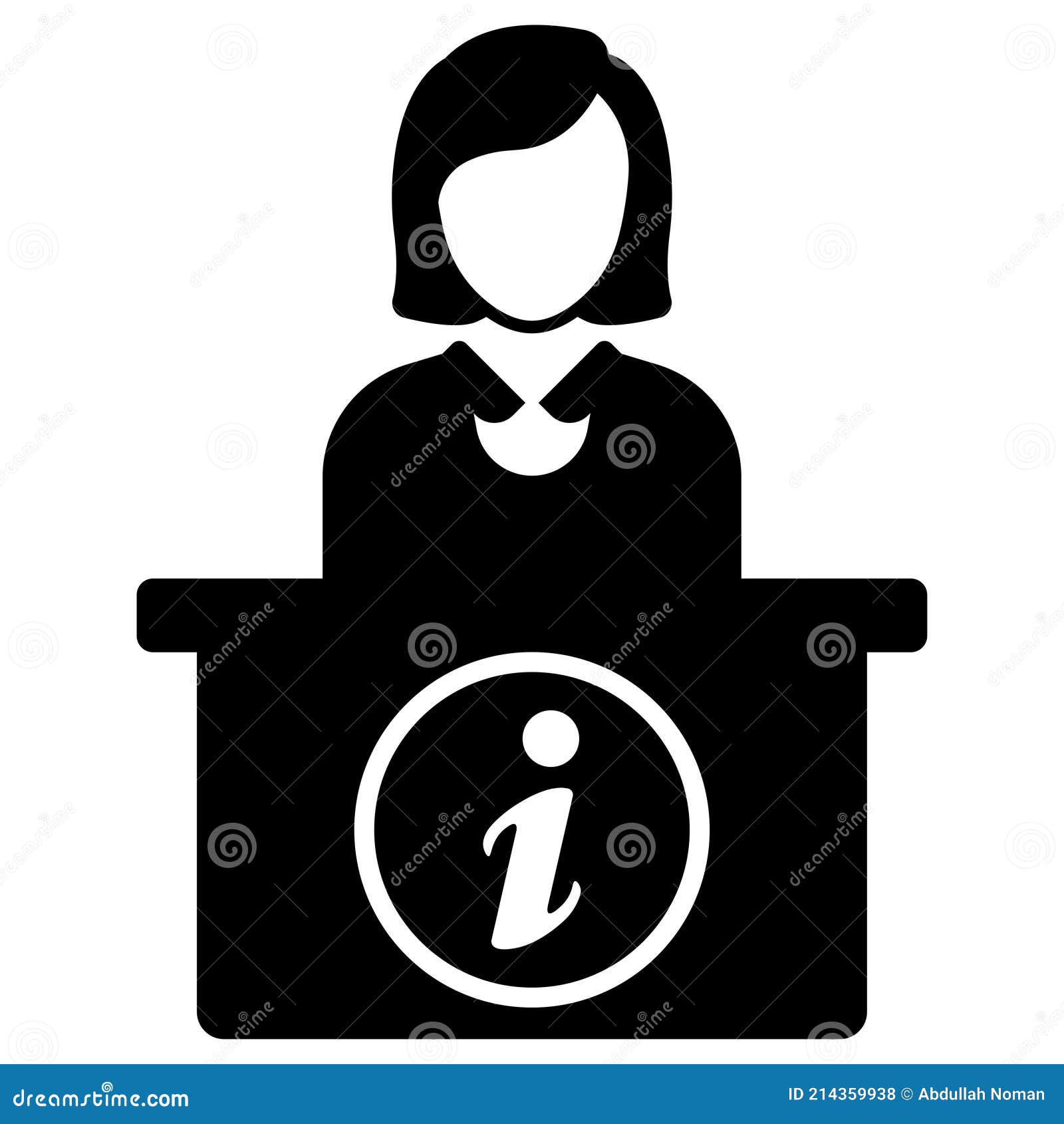 Service desk icon design stock vector. Illustration of desk - 214359938