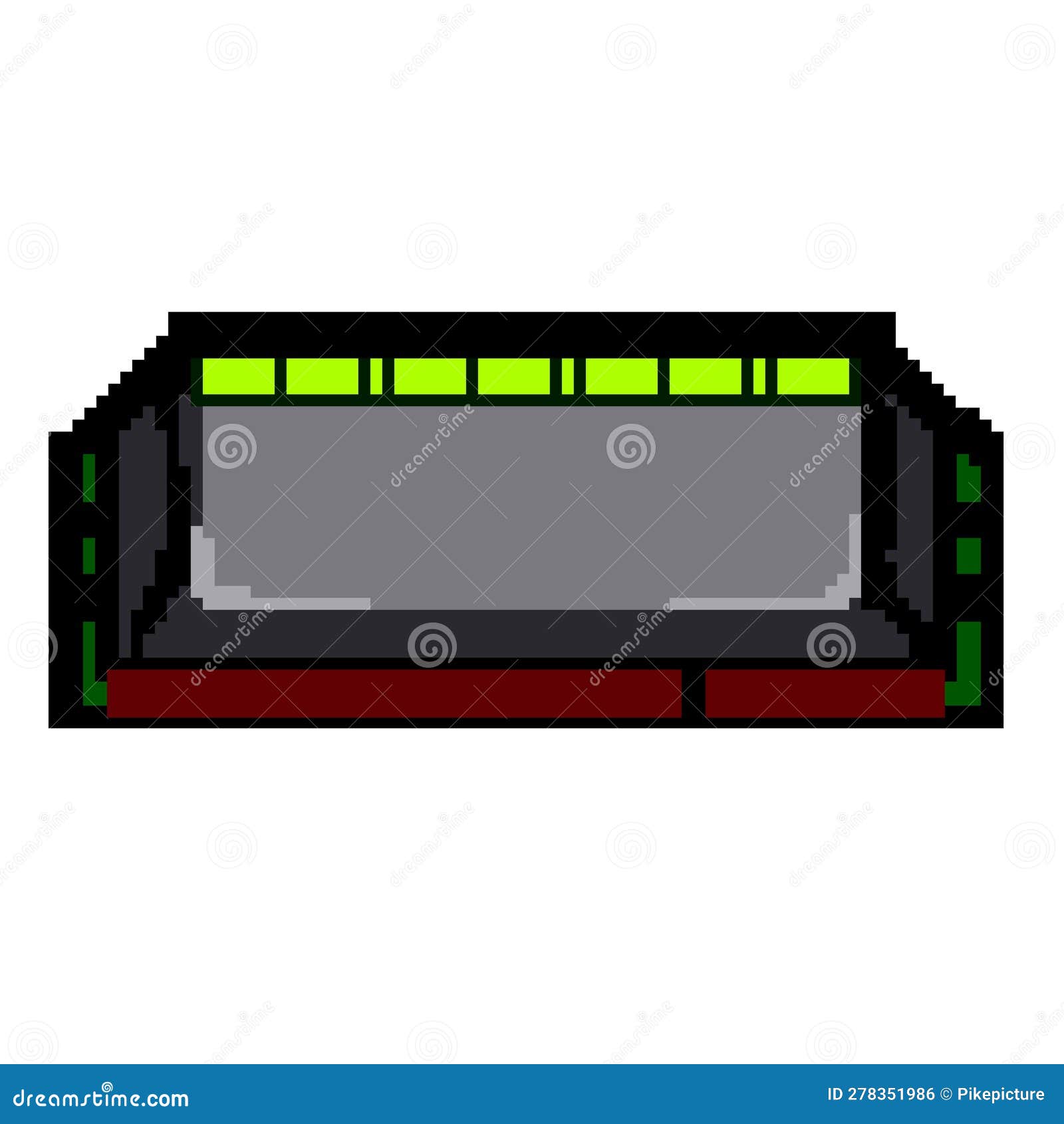 Service Desktop Memory Game Pixel Art Vectorillustratie Vector ...