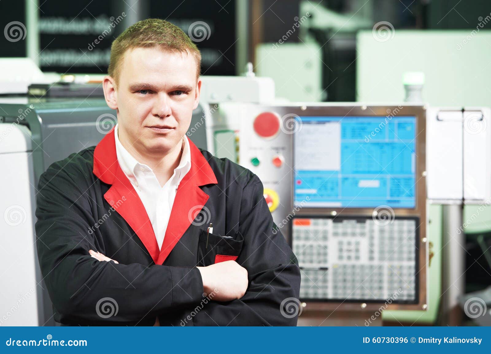 Service Engineer at Machining Tool Workshop Stock Photo - Image of ...
