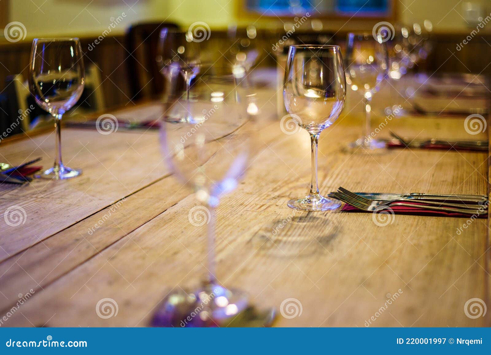 Service of English Restaurant Waiting for Customers Stock Image - Image ...