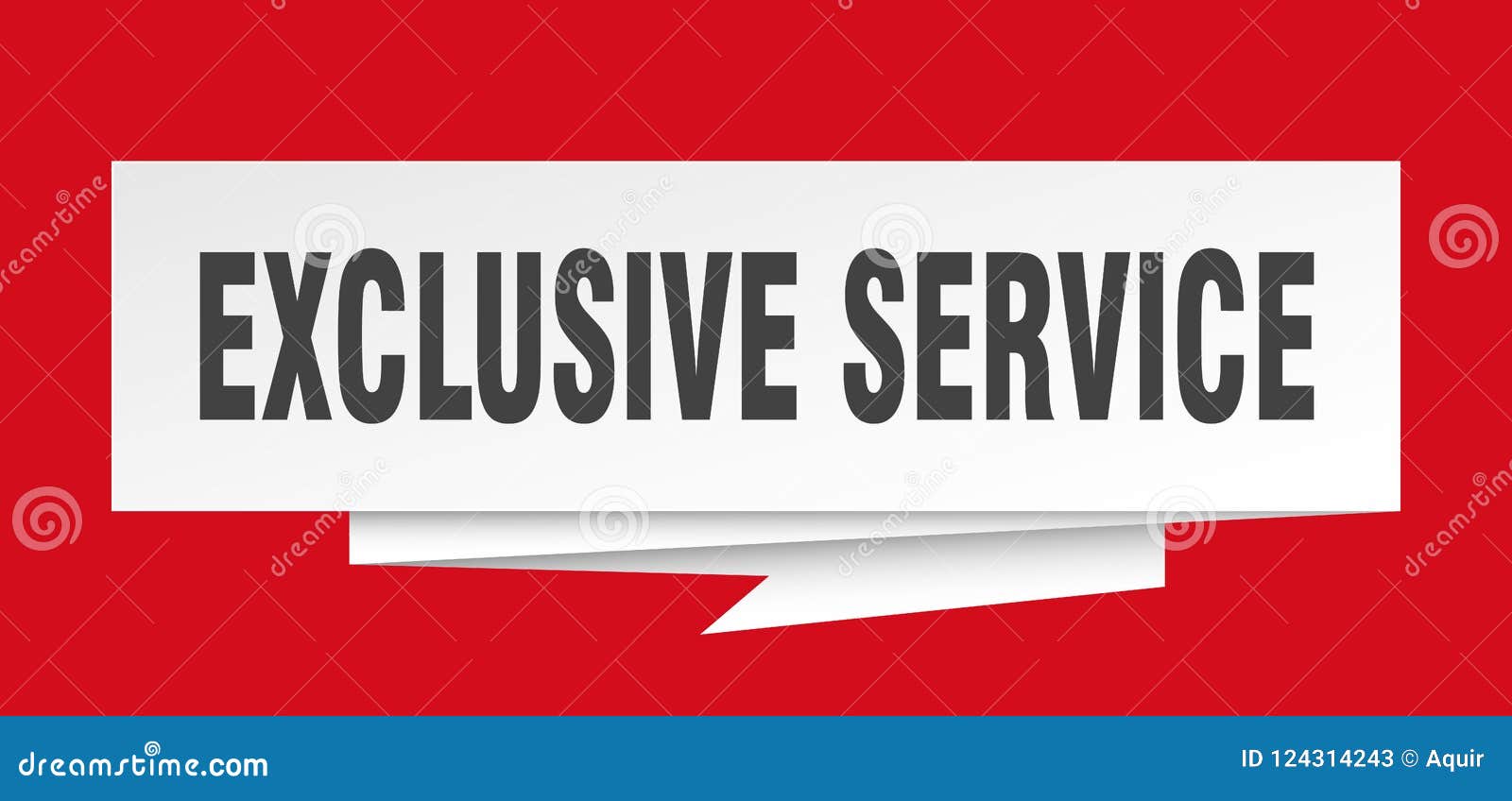 Service exclusif illustration de vecteur. Illustration du bleu - 124314243