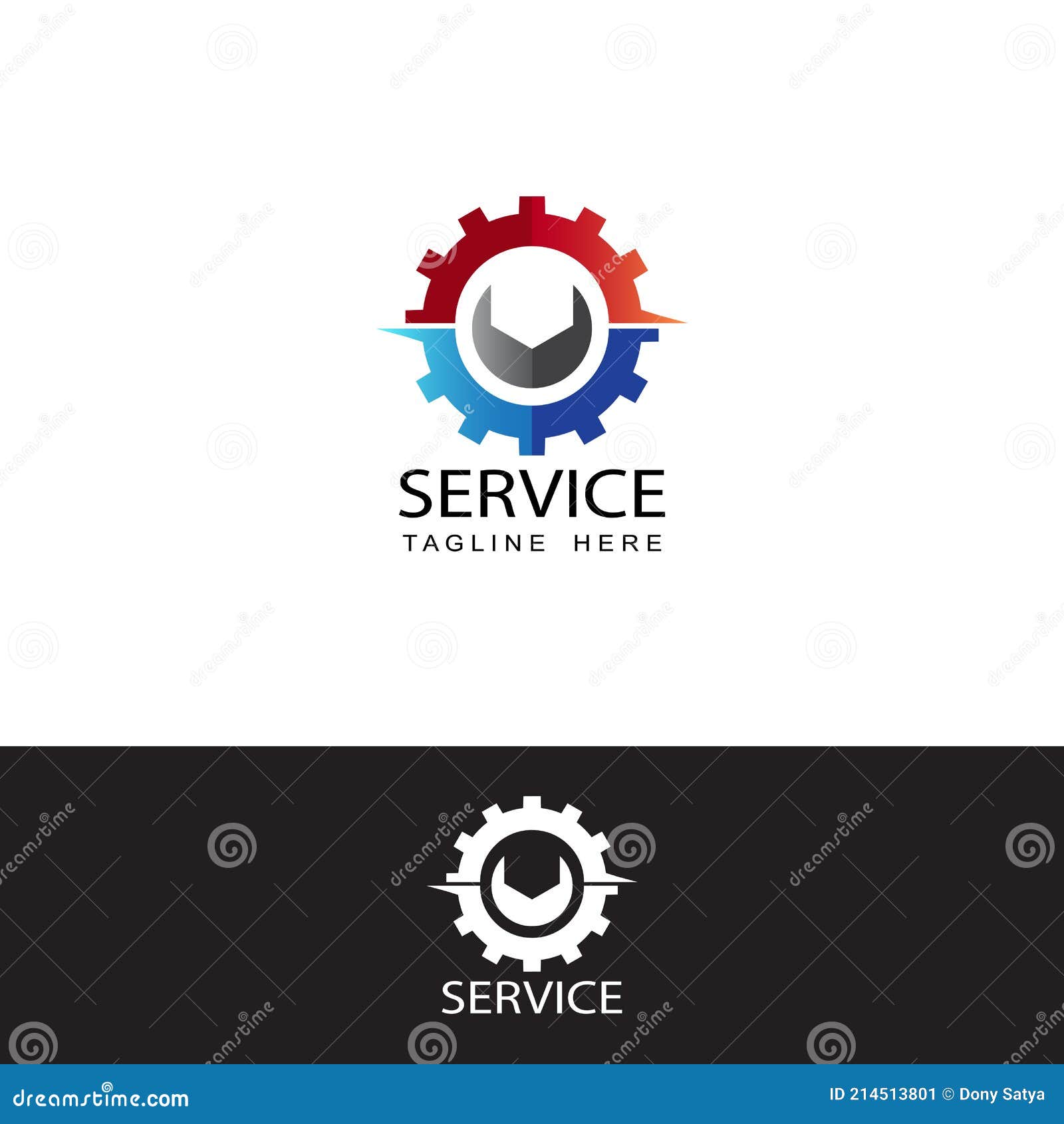 Service Gear Logo Template Design Vector Stock Vector - Illustration of ...