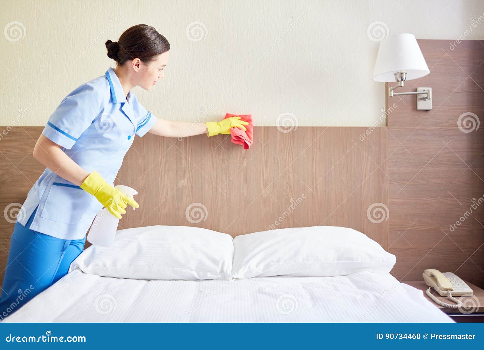 Service of hotel room stock photo. Image of servant, working - 90734460