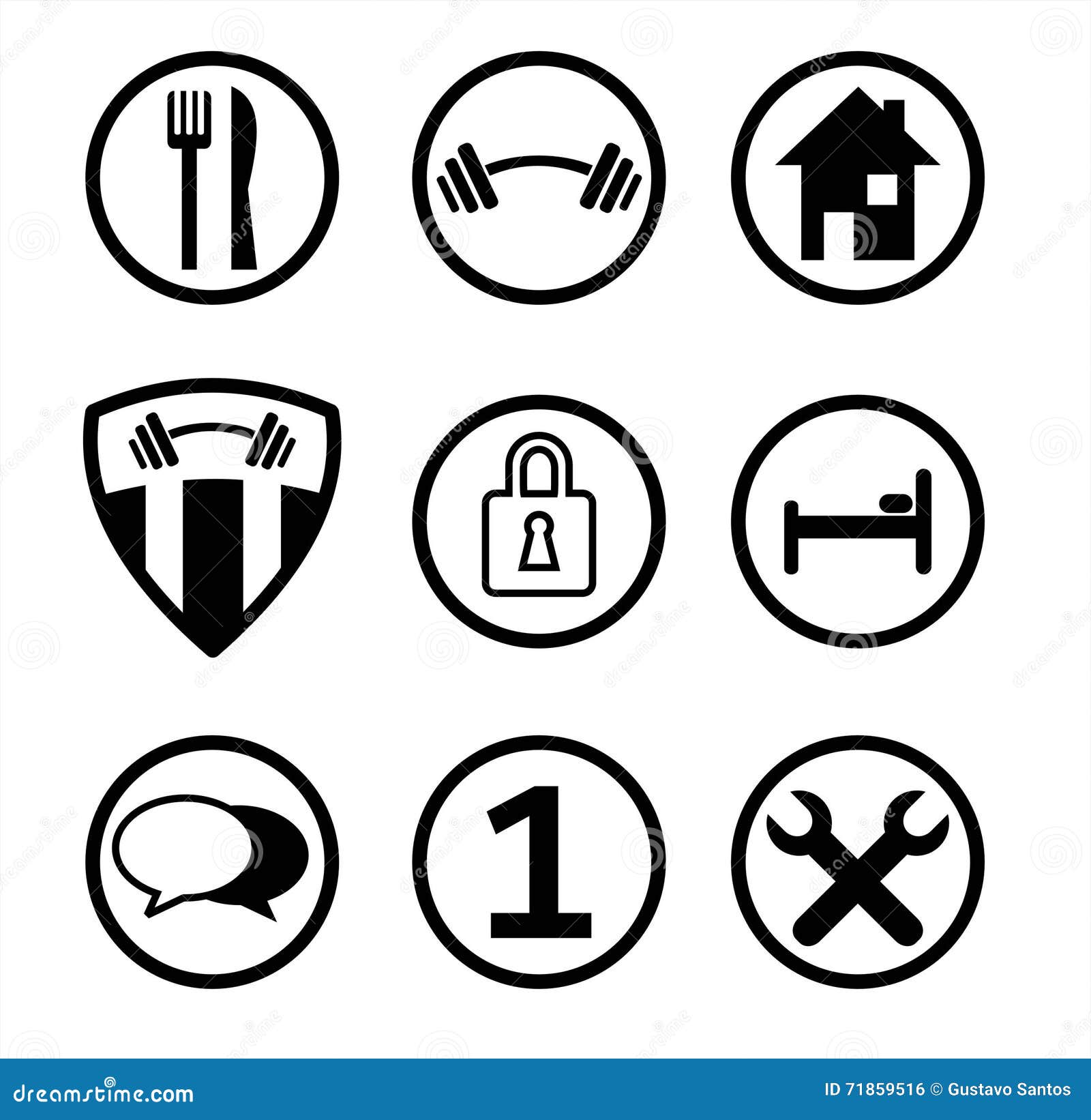Service Icons stock vector. Illustration of chat, services - 71859516
