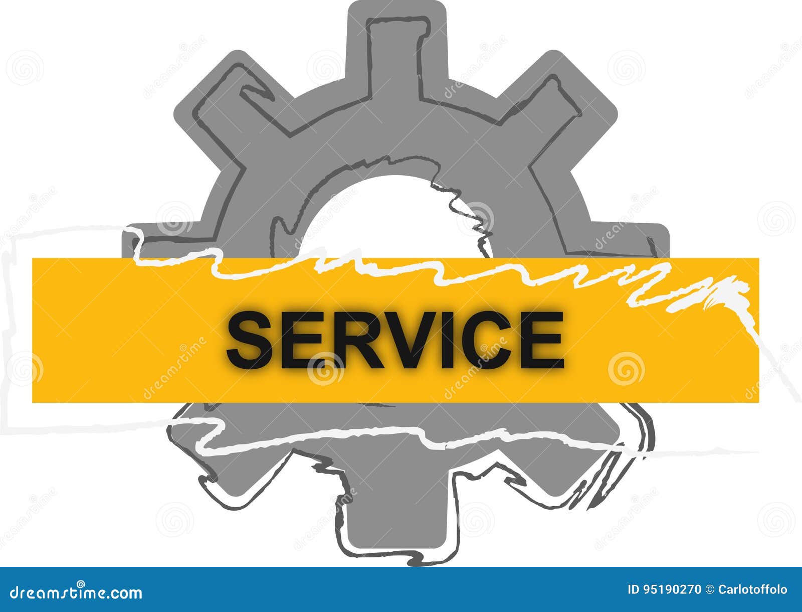 Service for industry icon stock vector. Illustration of mechanics ...