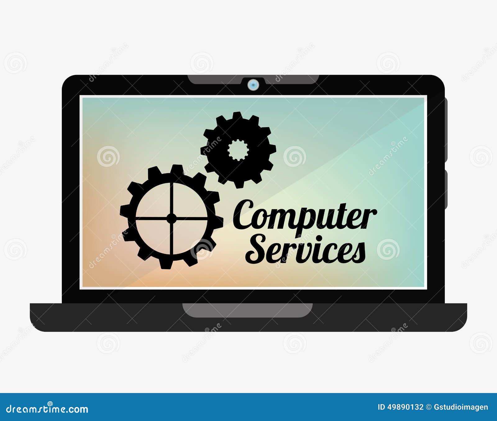 Service informatique illustration de vecteur. Illustration du matériel ...