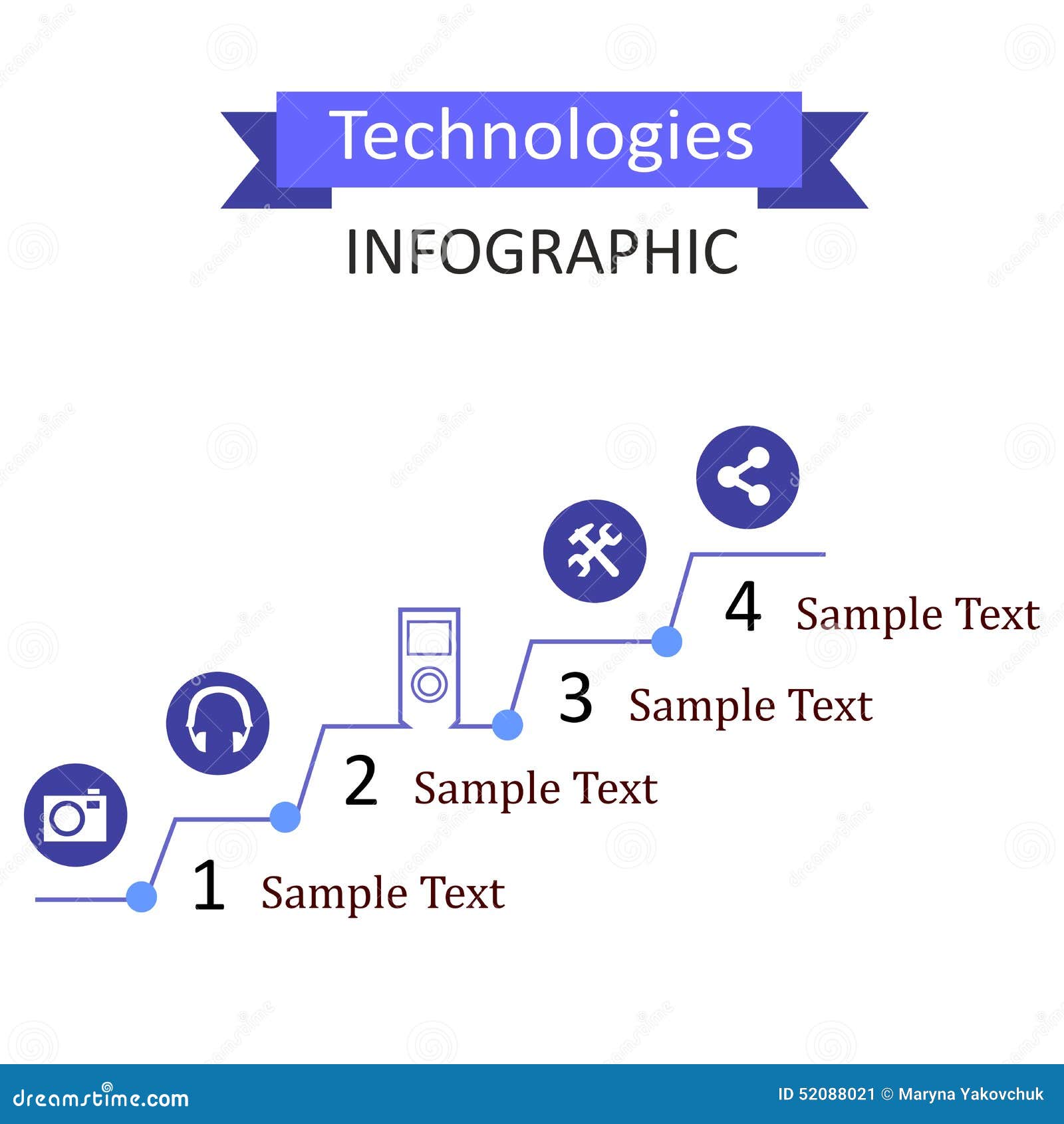 Service Informatique Infographic Illustration de Vecteur - Illustration ...