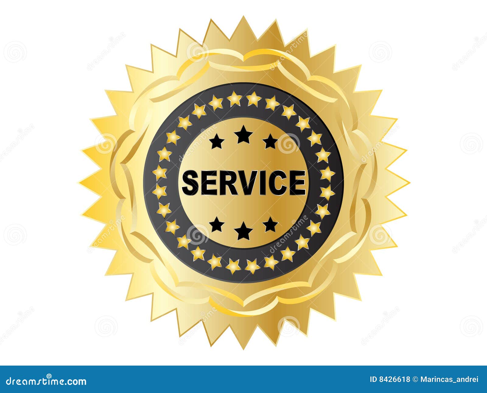 Service label stock illustration. Illustration of buyer - 8426618