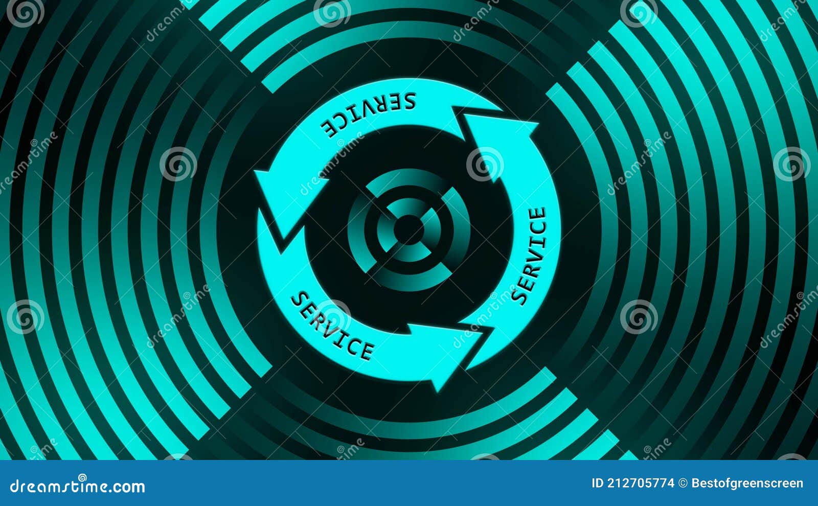 SERVICE Lettering on Update Sign in Center of Circular Lines - Graphic ...