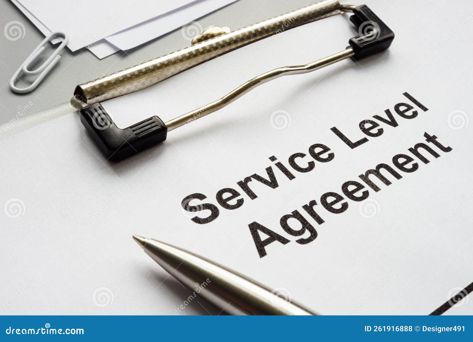 SLA Service Level Agreement - Commitment Between A Service Provider And ...