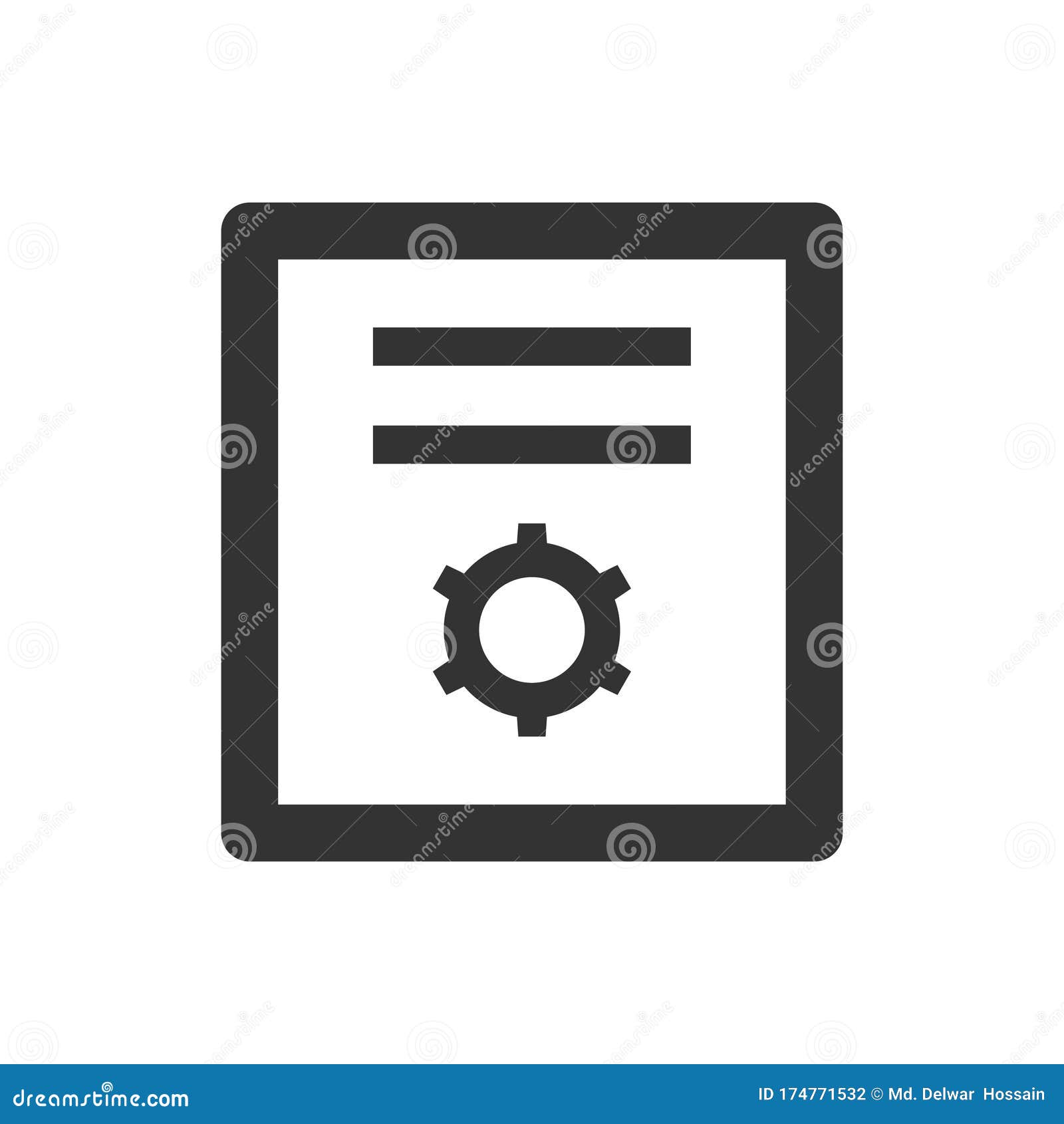 Service list icon stock vector. Illustration of maintenance - 174771532