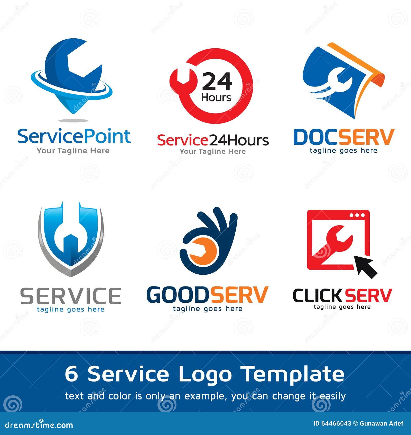 Service Logo Template Design Vector Stock Illustration - Illustration ...