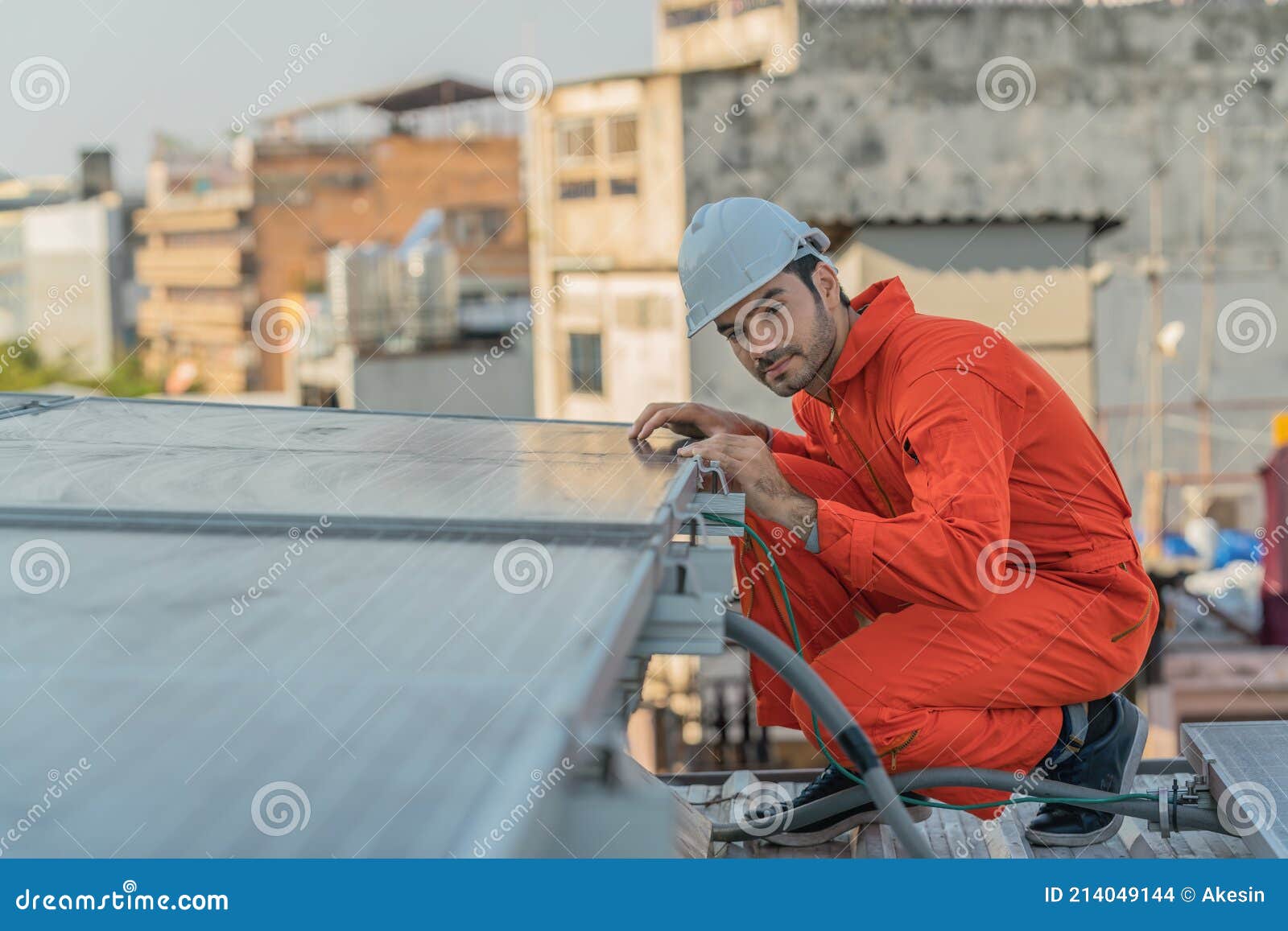 Service and Maintenance Engineer for Solar Rooftop System Checking ...