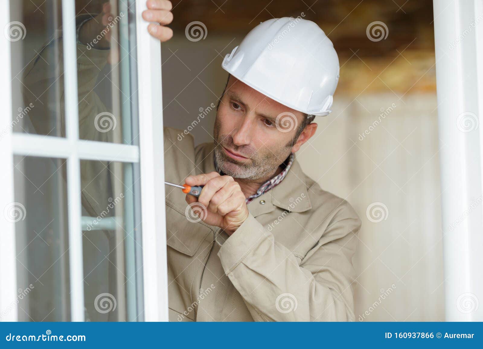 Service Man Installing Window with Screwdriver Stock Photo - Image of ... Service Man Installing Window with Screwdriver Stock Photo - Image of ...