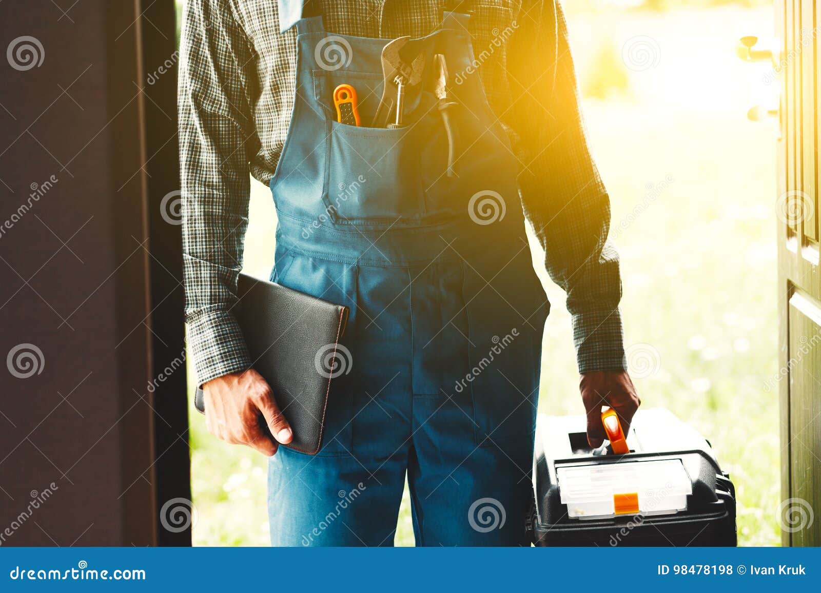 Service Man, Plumber or Electric Stock Photo - Image of uniform ...