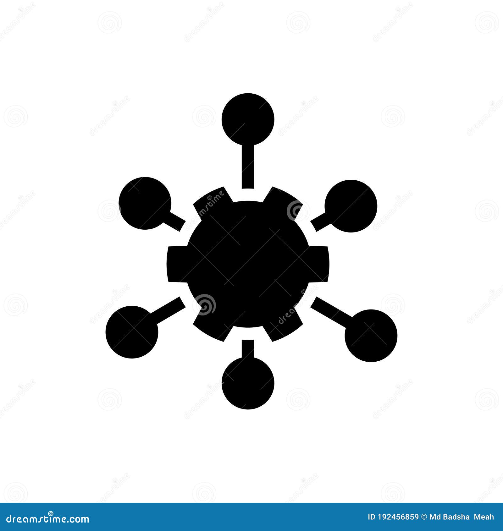 Service Network Icon stock vector. Illustration of icon - 192456859