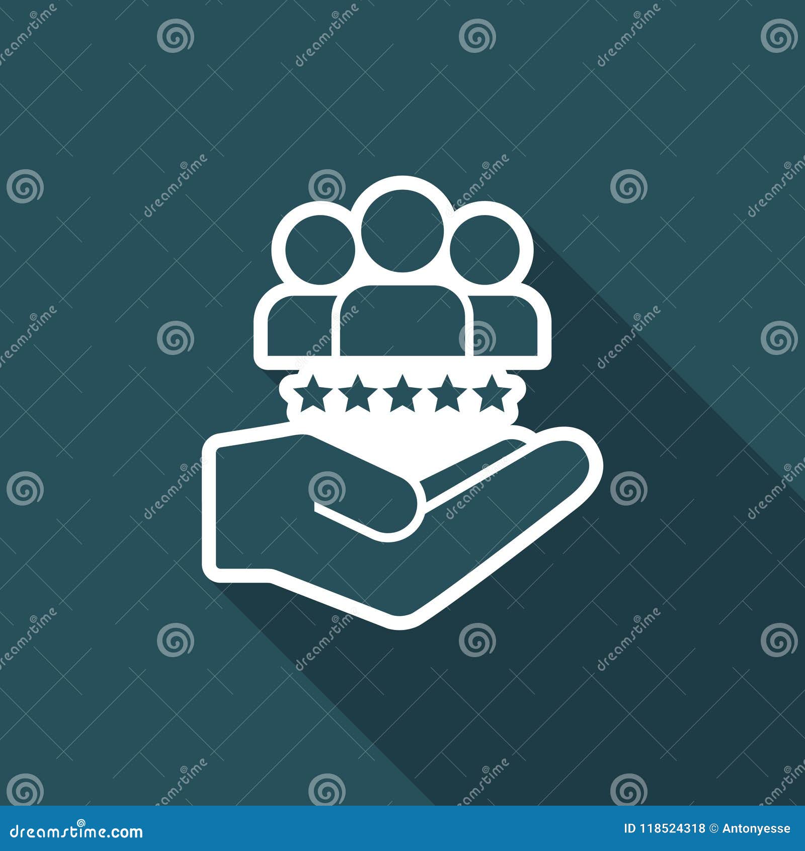 Service Offer - Best Team - Minimal Vector Icon Stock Vector ...