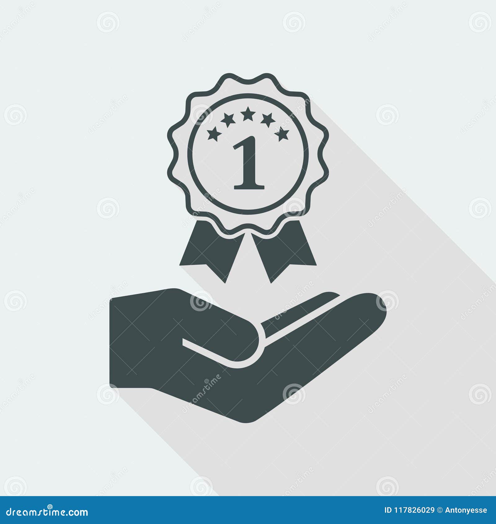 Service Offer - Number One - Minimal Icon Stock Vector - Illustration ...