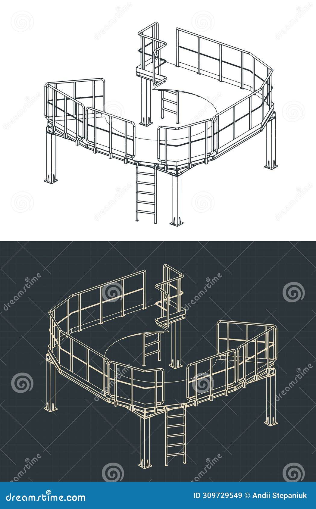 Service Platform Blueprints Stock Vector - Illustration of drawing ...