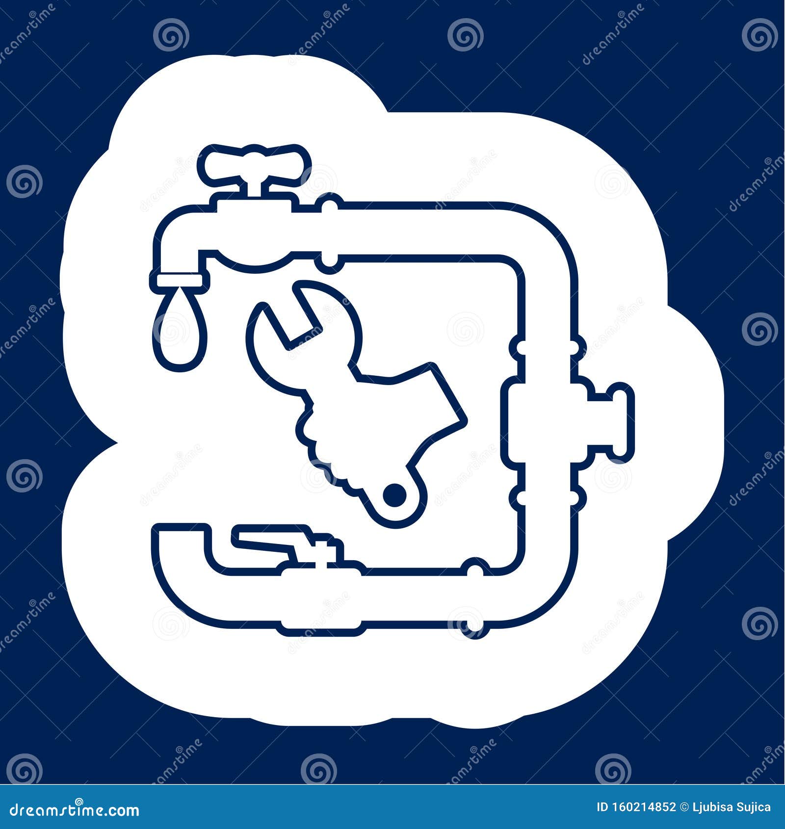 Service Plumbing and Sanitary Ware Stock Illustration - Illustration of ...