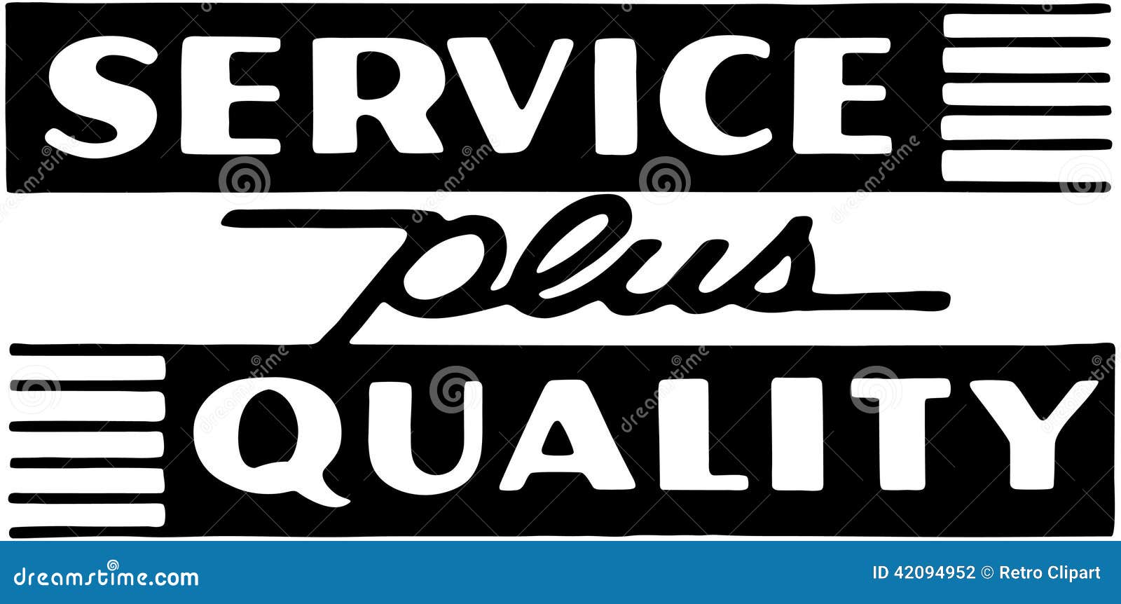 Service plus la qualité illustration de vecteur. Illustration du ...