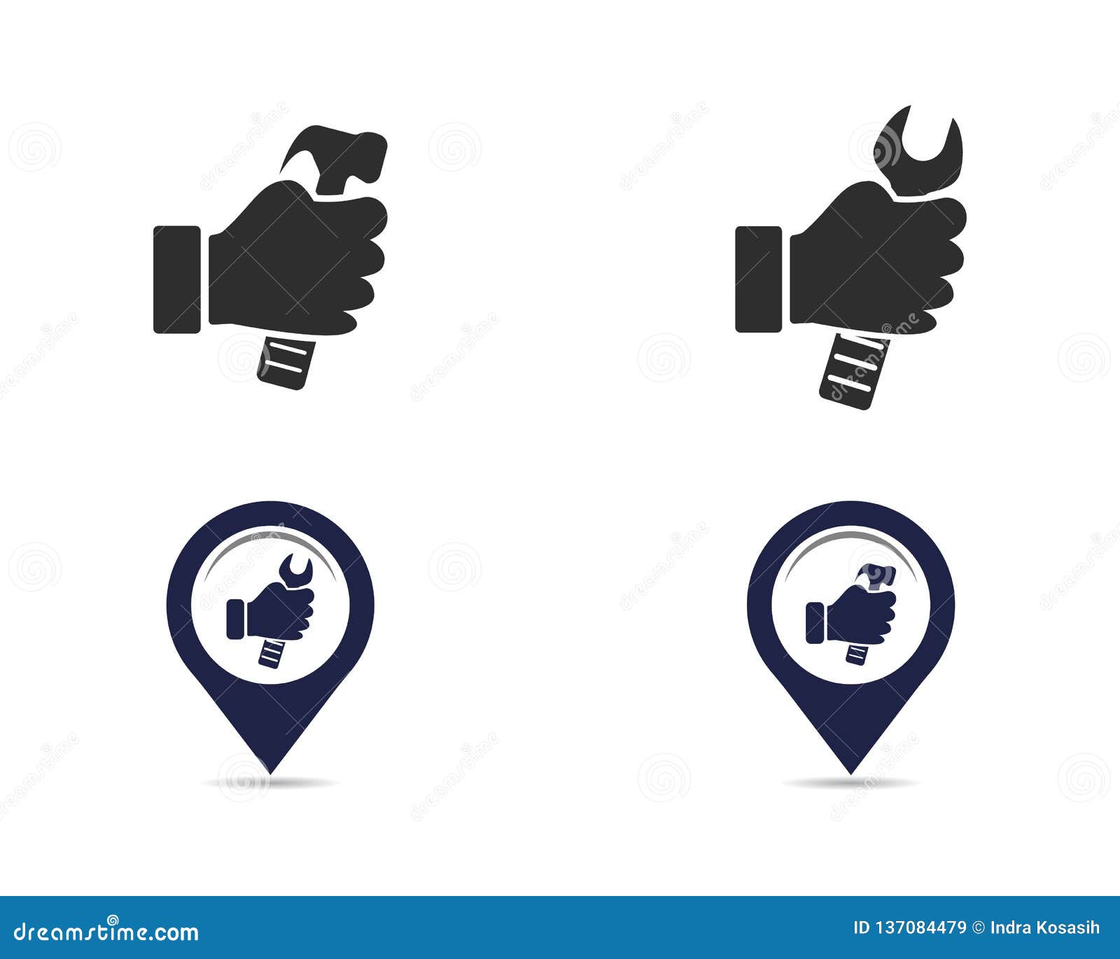 Service point logo stock vector. Illustration of service - 137084479