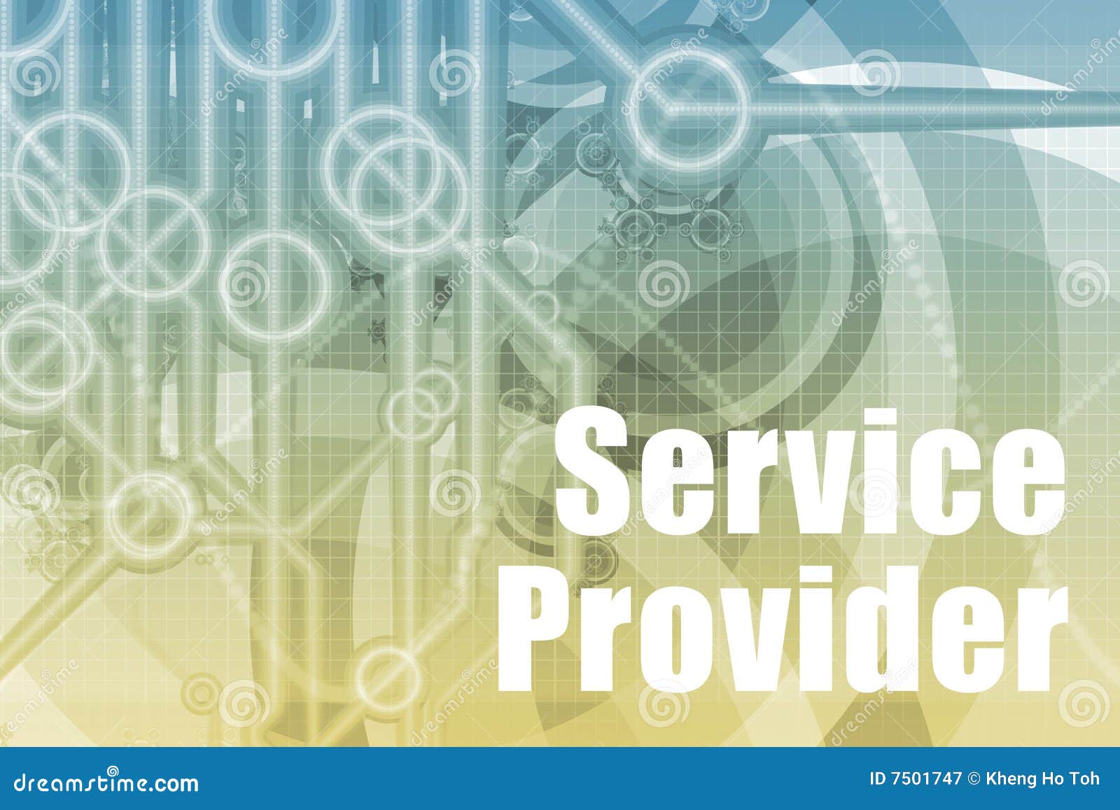 Service Provider Abstract stock illustration. Illustration of poster ...